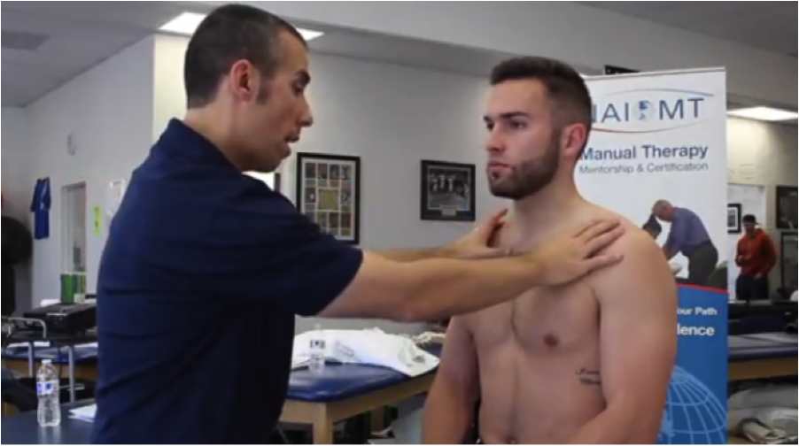 Manubrial Test For The Thoracic Spine